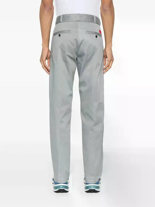 Hugo Pressed-crease Straight-leg Trousers
