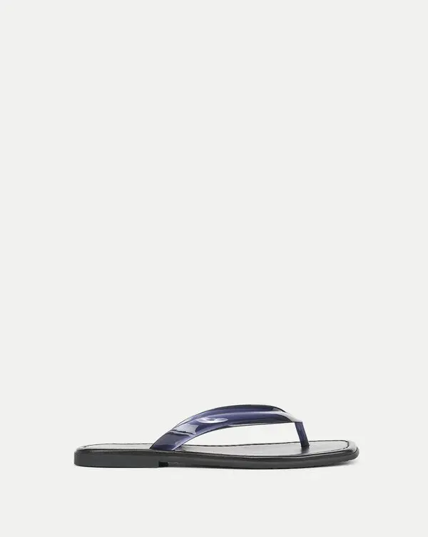 Veronica Beard Clea Jelly Flip-flop Sandal - Navy