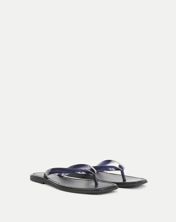 Veronica Beard Clea Jelly Flip-flop Sandal - Navy