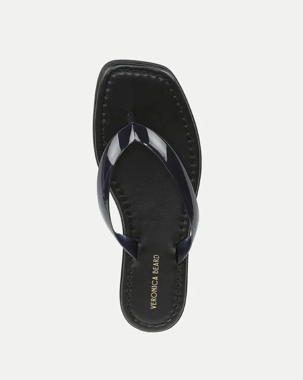 Veronica Beard Clea Jelly Flip-flop Sandal - Navy