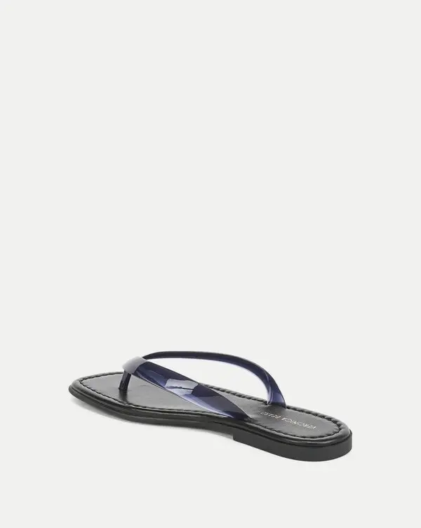 Veronica Beard Clea Jelly Flip-flop Sandal - Navy