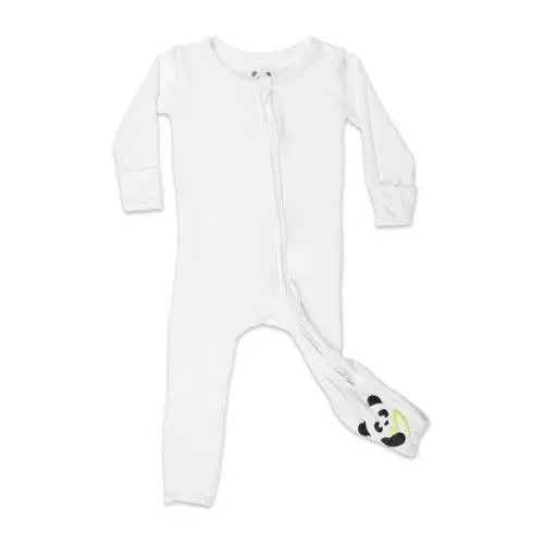 BELLABU BEAR Convertible Footie - Milk White