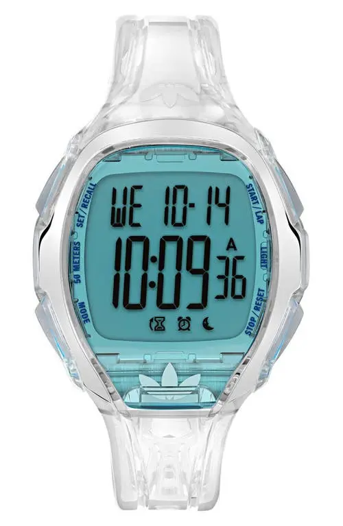 Adidas Ao Fashion Chronograph Watch - Blue/clear