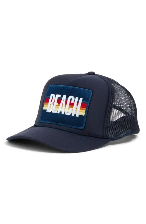 FRIDAY FEELIN’ Beach Patch Trucker Hat - Navy