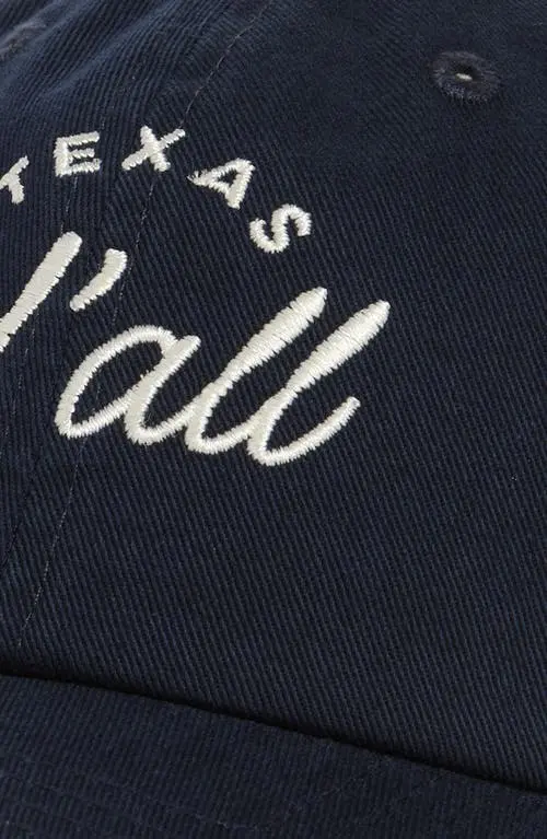 American Needle Texas Cotton Baseball Cap - Navy