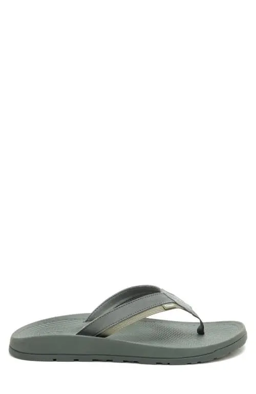 CHACO Lowdown Leather Flip Flop - Alloy
