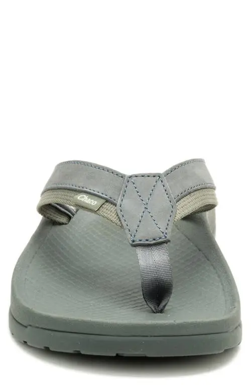 CHACO Lowdown Leather Flip Flop - Alloy