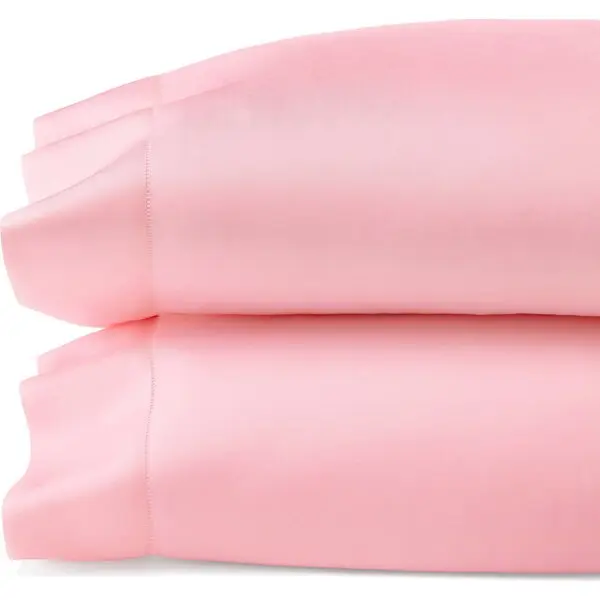 SFERRA Fiona Cotton Sateen Pillowcases - Carnation
