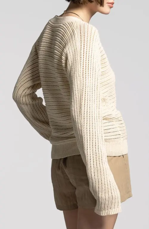 WEEKEND LOS ANGELES Lisette Linen & Cotton Cardigan
