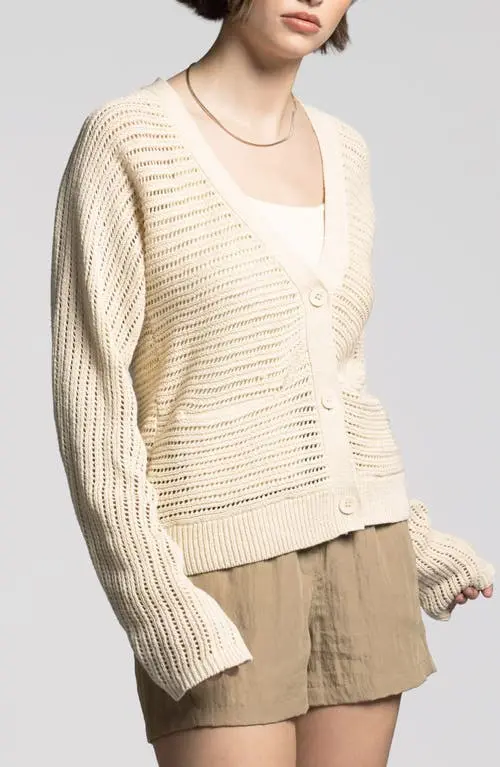 WEEKEND LOS ANGELES Lisette Linen & Cotton Cardigan