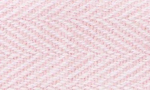 SFERRA Celine Fringed Herringbone Cotton Throw - White/carnation
