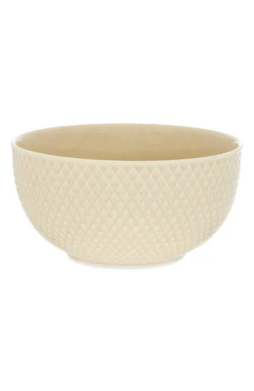 LYNGBY PORCELAEN Rhombe Earth Medium Bowl - Tan