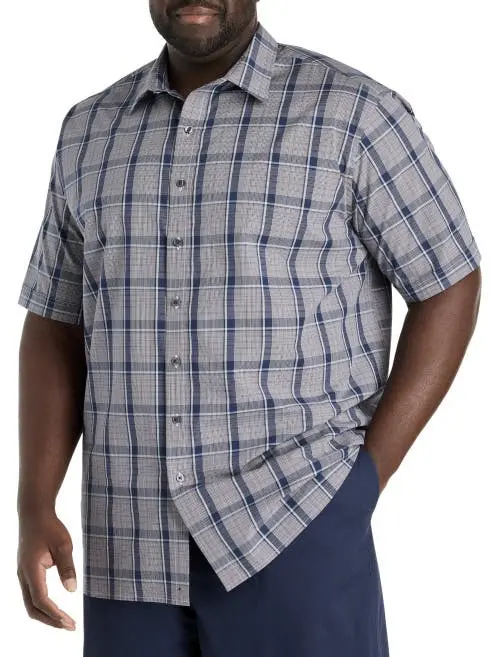 SYNRGY BY DXL Big & Tall Large Plaid Sport Shirt - Multi