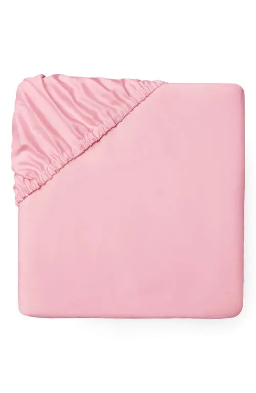 SFERRA Fiona Cotton Sateen Fitted Sheet - Carnation