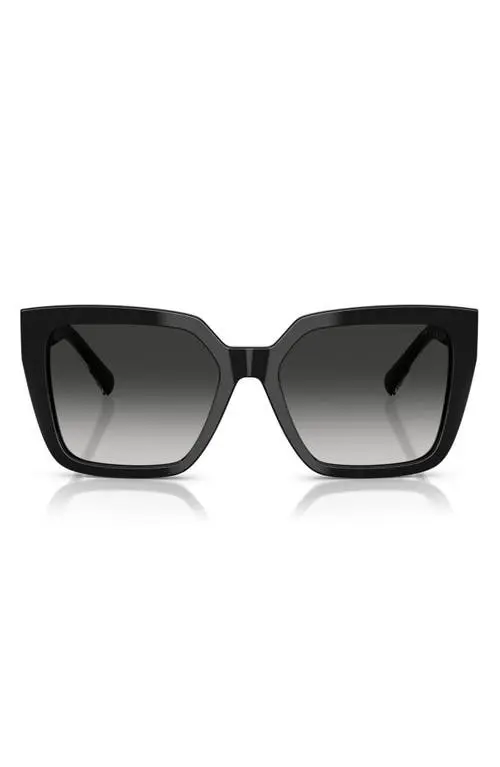 Tiffany & Co. 55mm Gradient Square Sunglasses - Black /grey Gradient