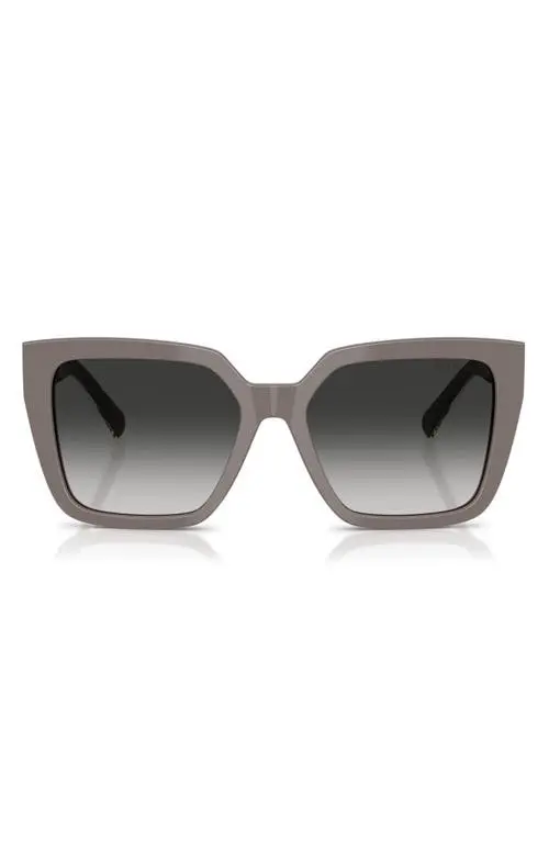Tiffany & Co. 55mm Gradient Square Sunglasses - Chocolate Truffle / Grey