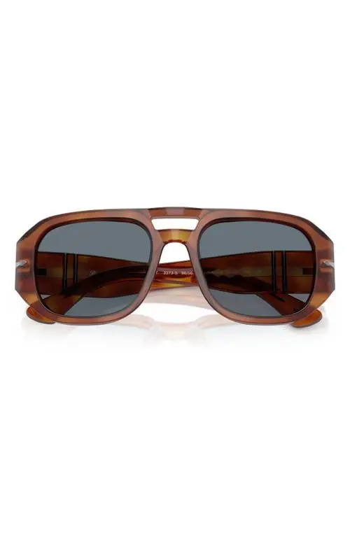 Persol 56mm Pilot Sunglasses