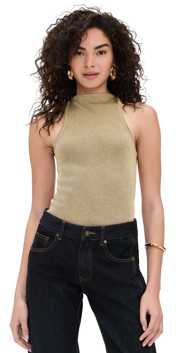 Cult Gaia Cassius Knit Thong Bodysuit