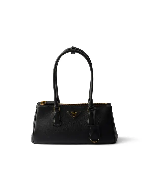 Prada Galleria Medium Leather Bag - Black