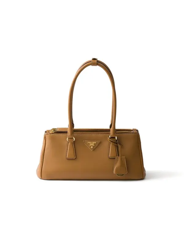 Prada Galleria Medium Leather Bag - Brown