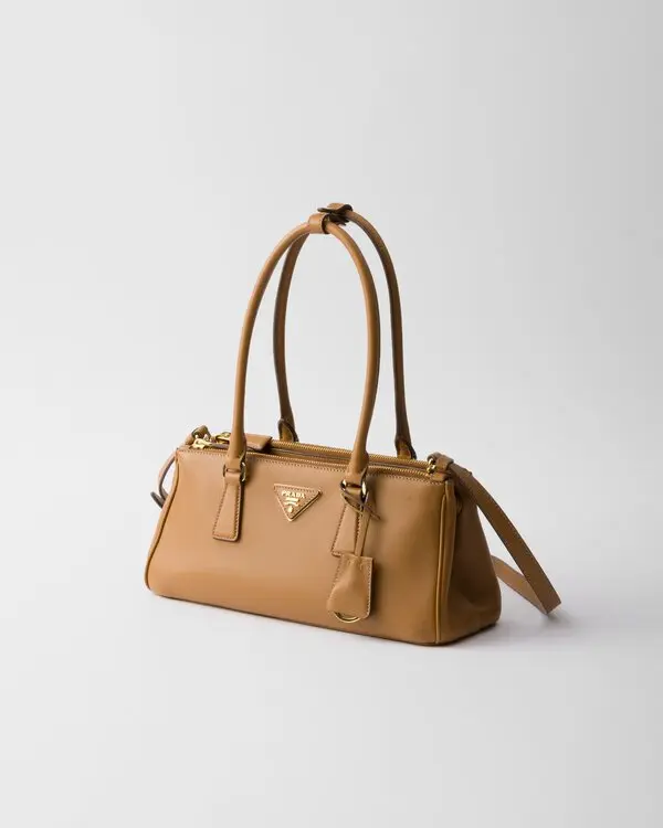 Prada Galleria Medium Leather Bag - Brown
