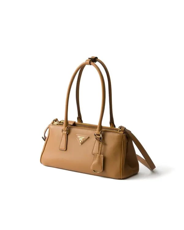 Prada Galleria Medium Leather Bag - Brown