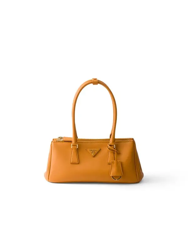 Prada Galleria Medium Leather Bag - Orange
