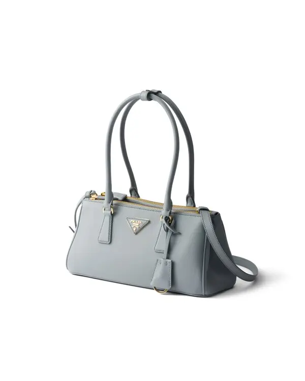Prada Galleria Medium Leather Bag - Light Blue