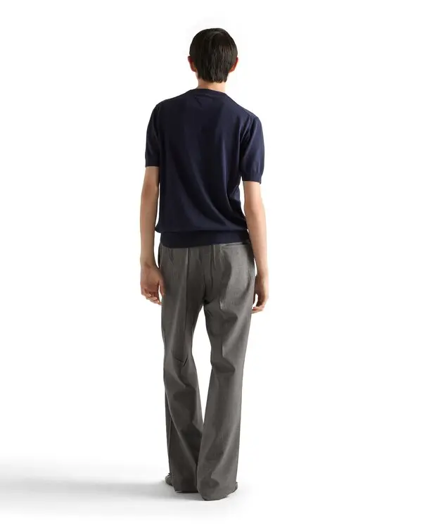 Prada Cotton Crew-neck Sweater - Blue