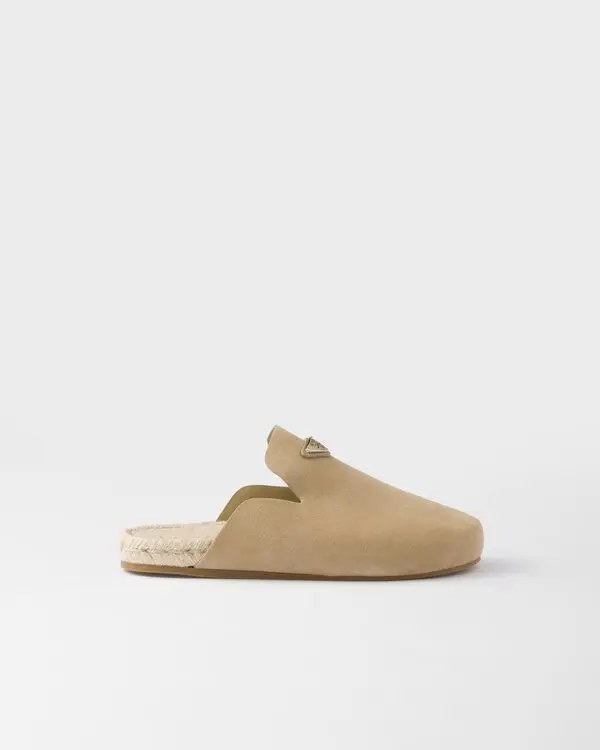 Prada Suede Mules