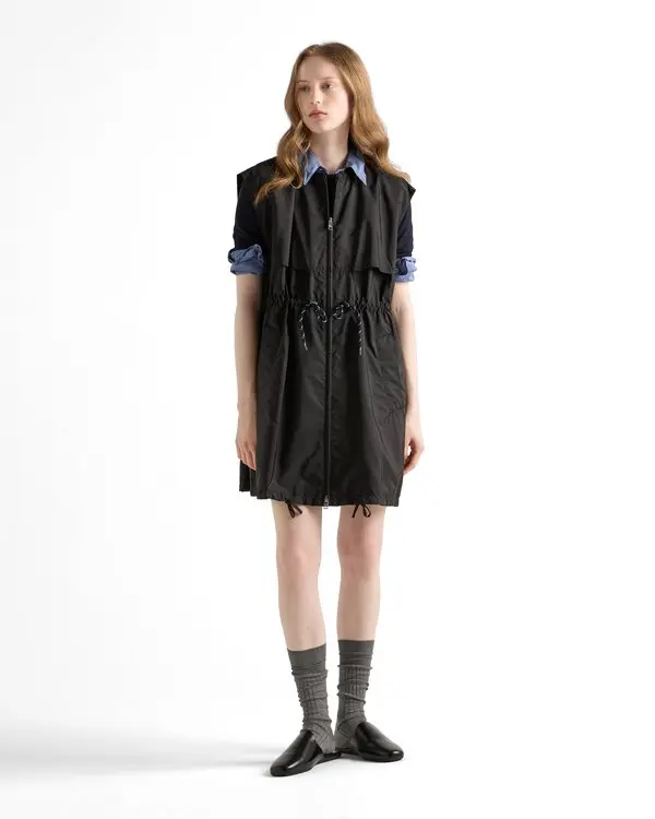 Prada Re-nylon Mini-dress - Black