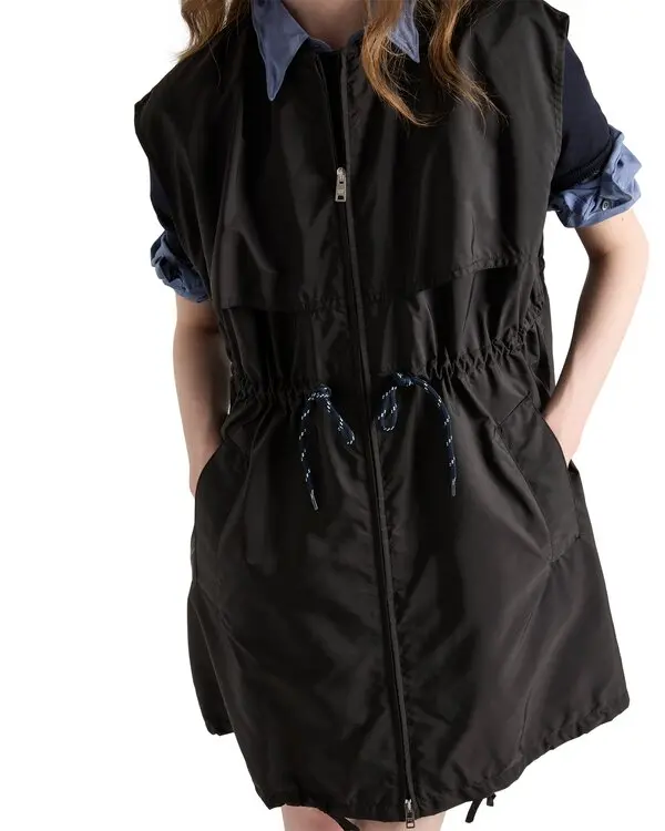 Prada Re-nylon Mini-dress - Black