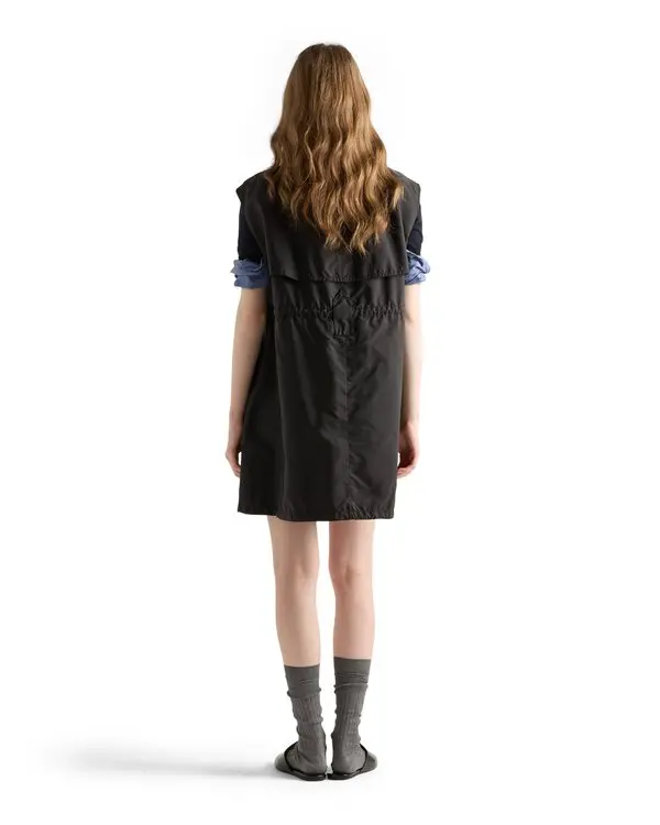 Prada Re-nylon Mini-dress - Black