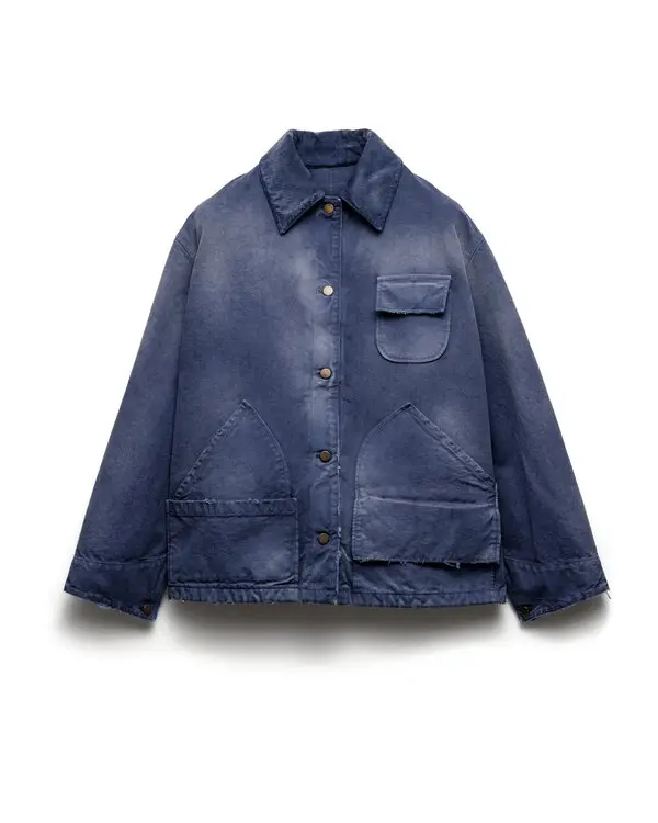 Prada Canvas Trucker Jacket - Blue