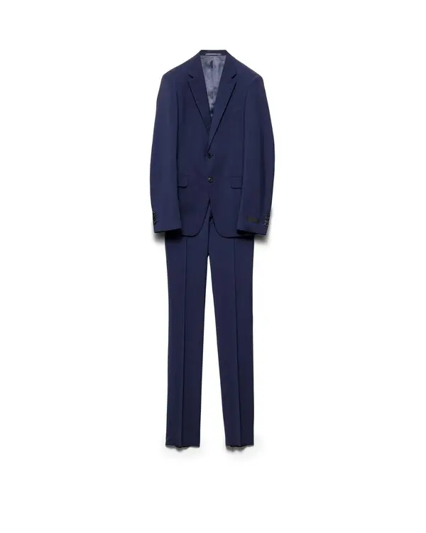 Prada Single Breasted Wool And Mohair Suit