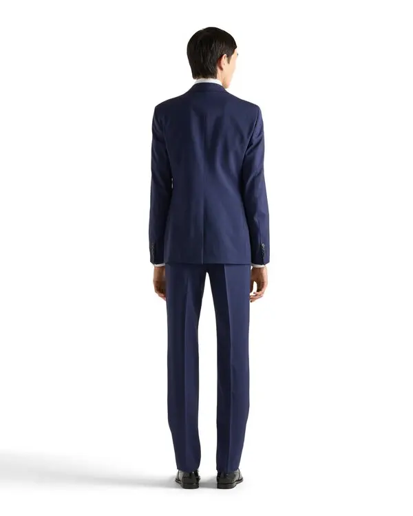 Prada Single Breasted Wool And Mohair Suit