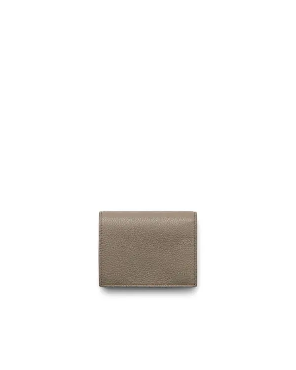 Prada Small Leather Wallet - Grey