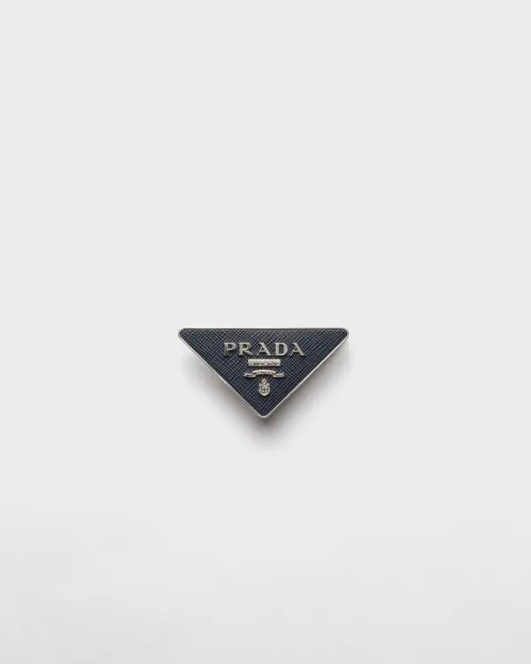 Prada Saffiano Belt Buckle - Baltic Blue
