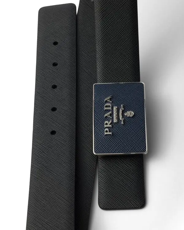Prada Metal Belt Buckle - Blue