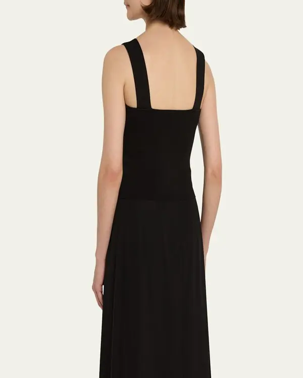 Simkhai Madine Ribbed Tank Top - Black