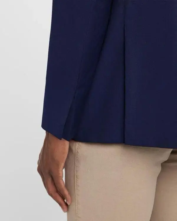 SARTORIO Solid Wool-blend Sport Coat - Navy
