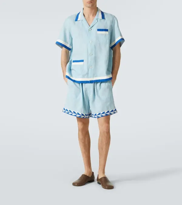 BODE Seedling Stripe Linen Shirt