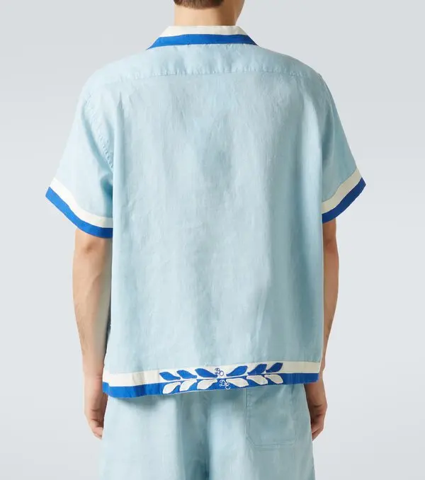 BODE Seedling Stripe Linen Shirt