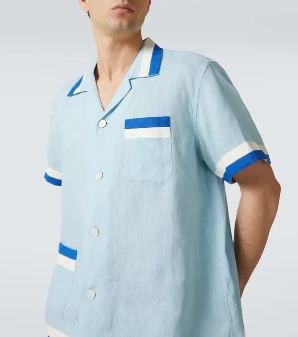 BODE Seedling Stripe Linen Shirt