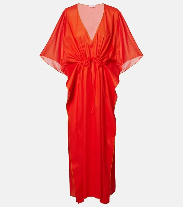 ERES Voilier Cotton Voile Kaftan - Red