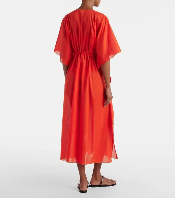 ERES Voilier Cotton Voile Kaftan - Red
