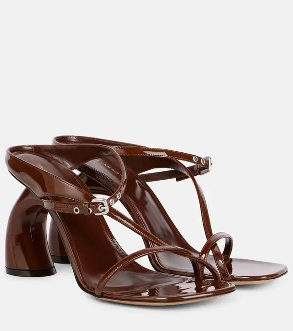Dries Van Noten 95 Leather Sandals - Brown
