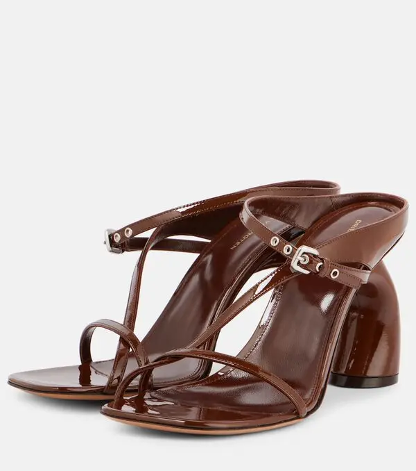 Dries Van Noten 95 Leather Sandals - Brown