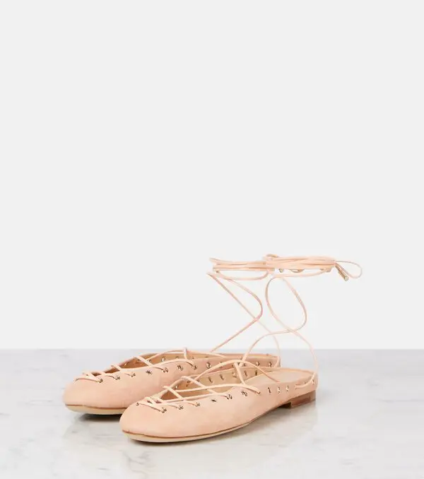 Chloé Ghillies Suede Flats
