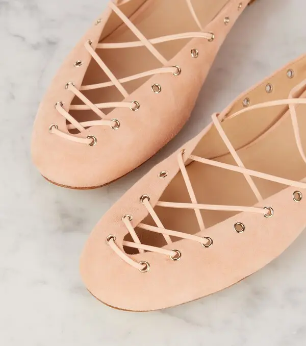 Chloé Ghillies Suede Flats